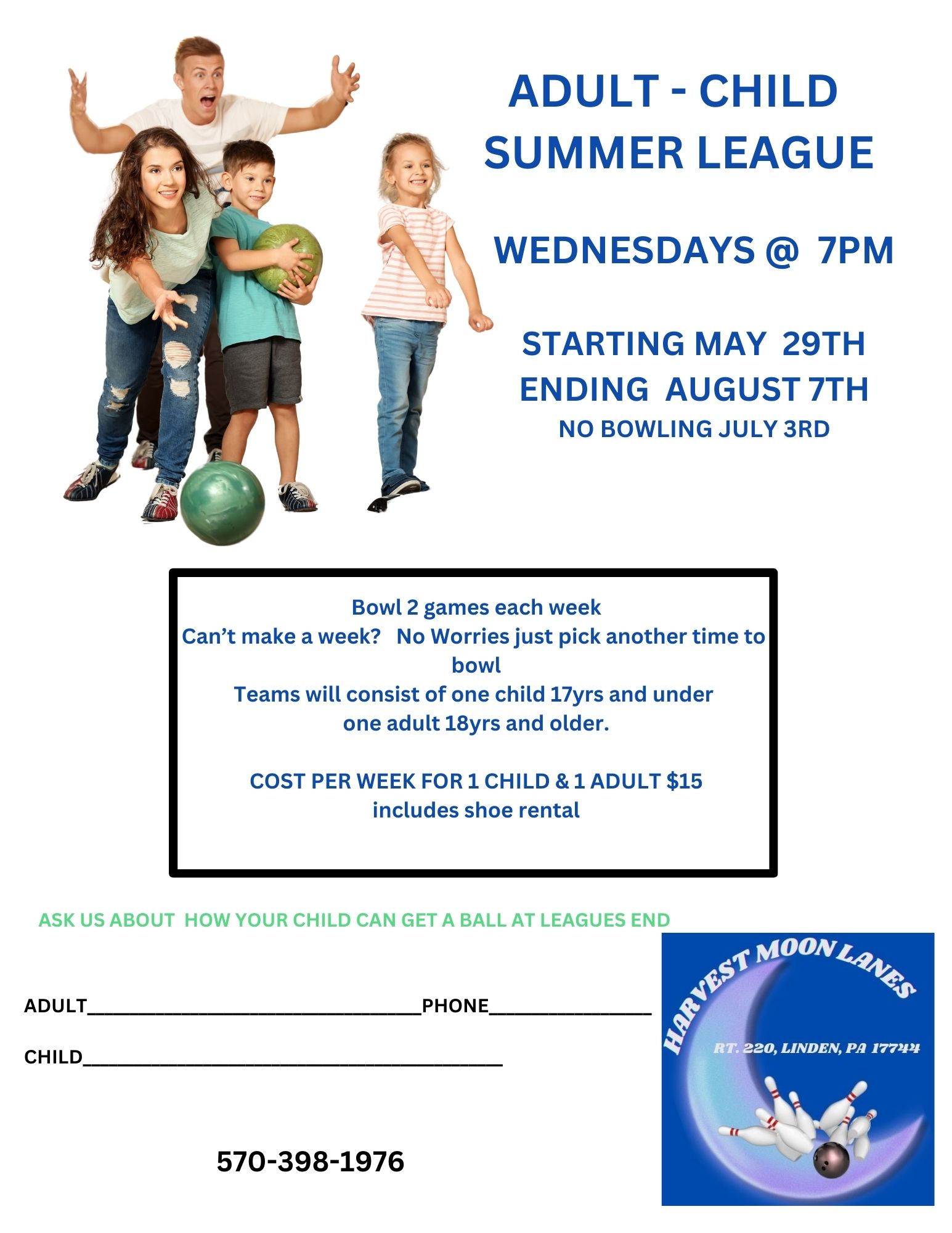 Harvest Moon Bowling > Leagues